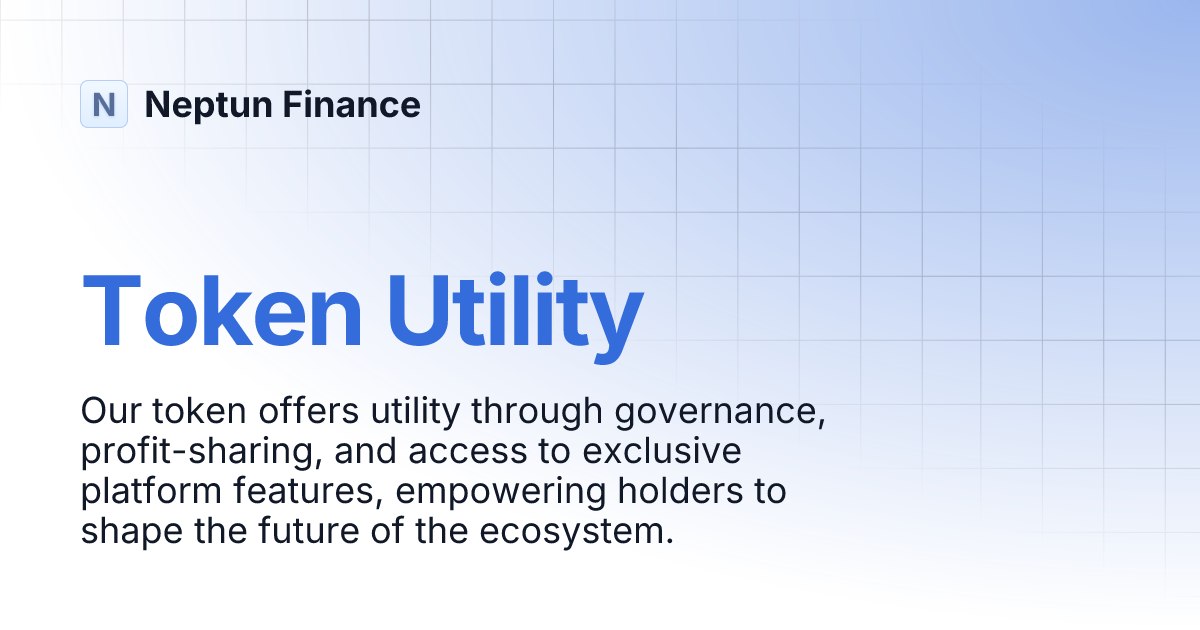 Token Utility | Neptun Finance